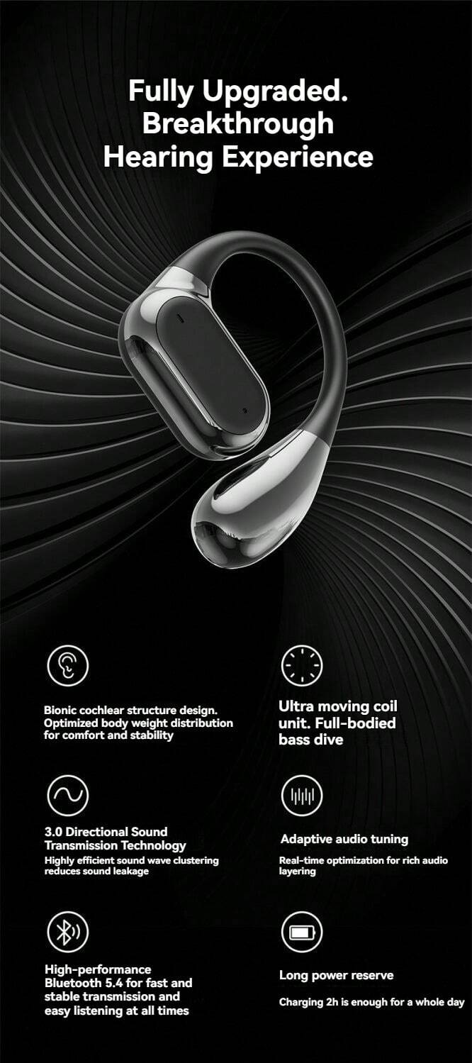 Built-In Microphone Wireless Headset, Stereo Surround Sound Headset ...