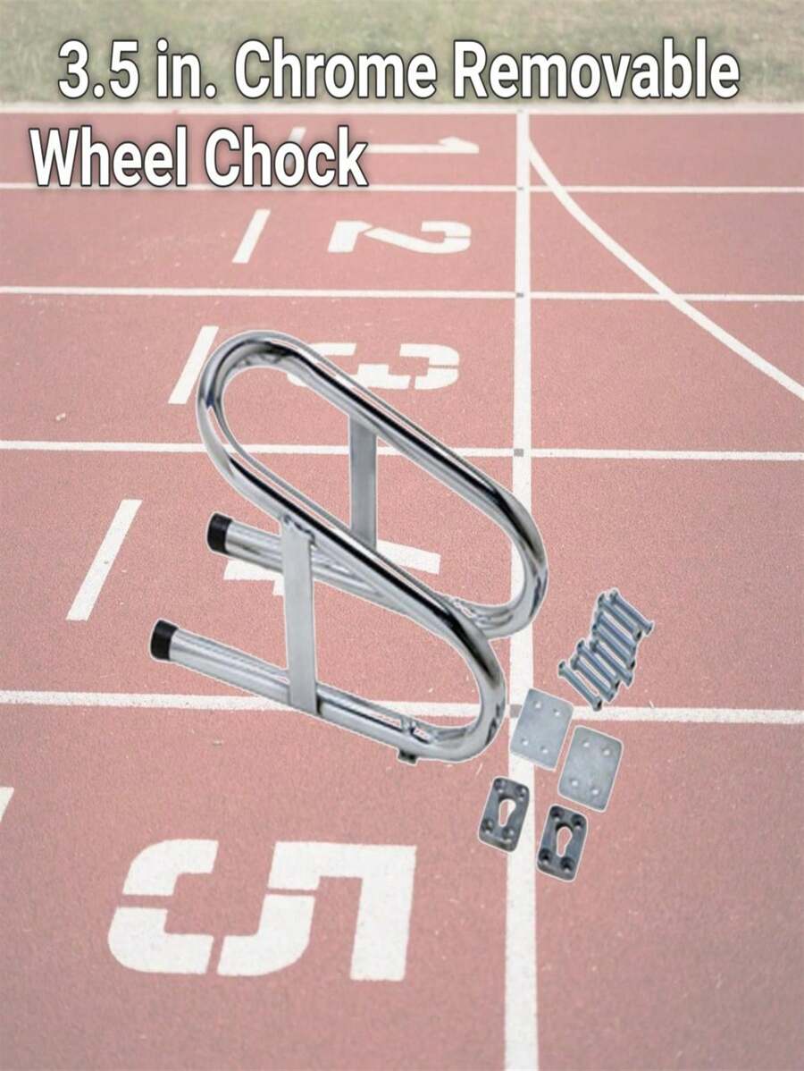 Pit Posse 11018 3.5 In. Chrome Removable Wheel Chock | SHEIN USA