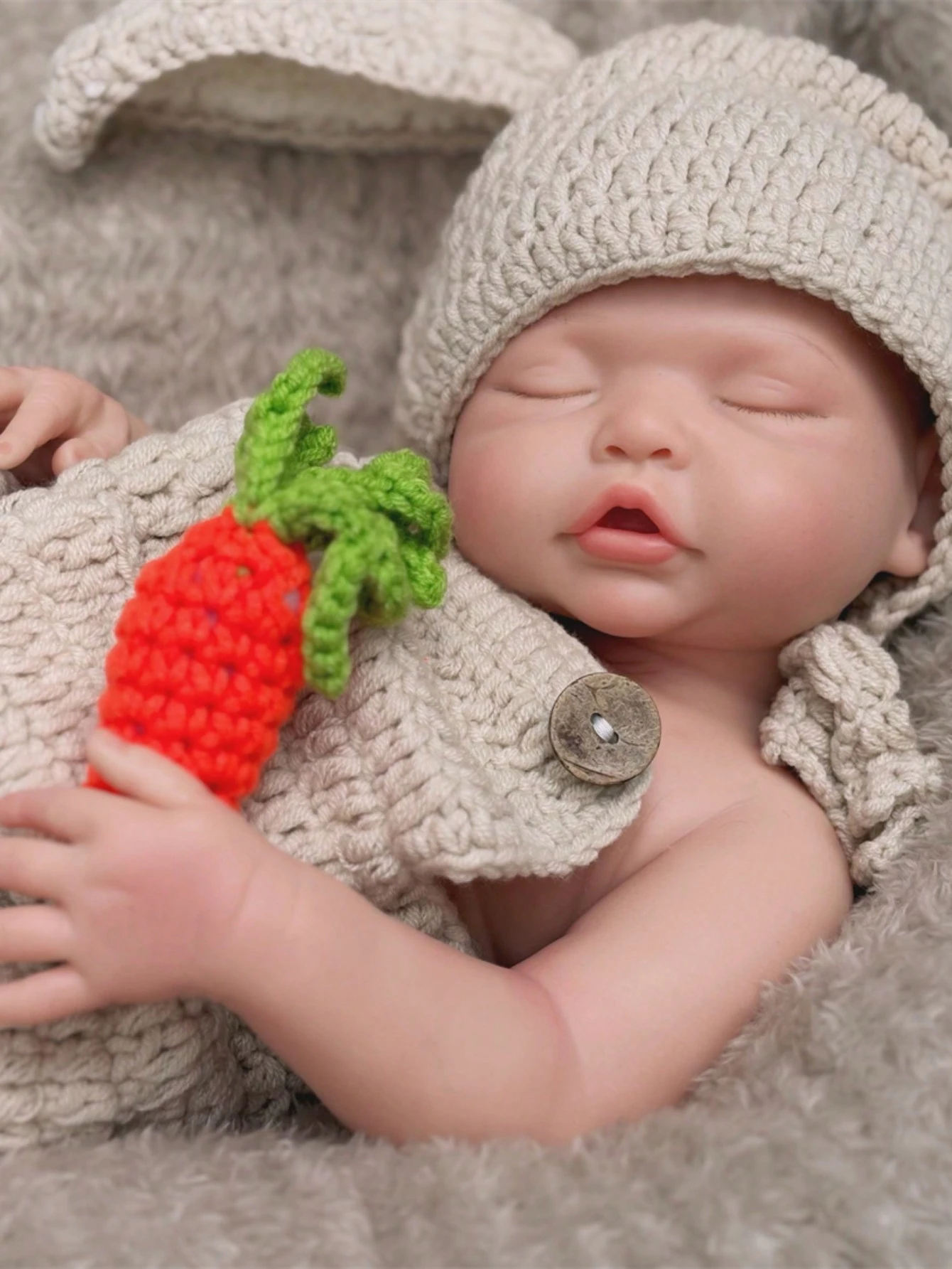 17 Inch Reborn Doll Adorable Full Body Silicone Girl Realistic Handmade ...