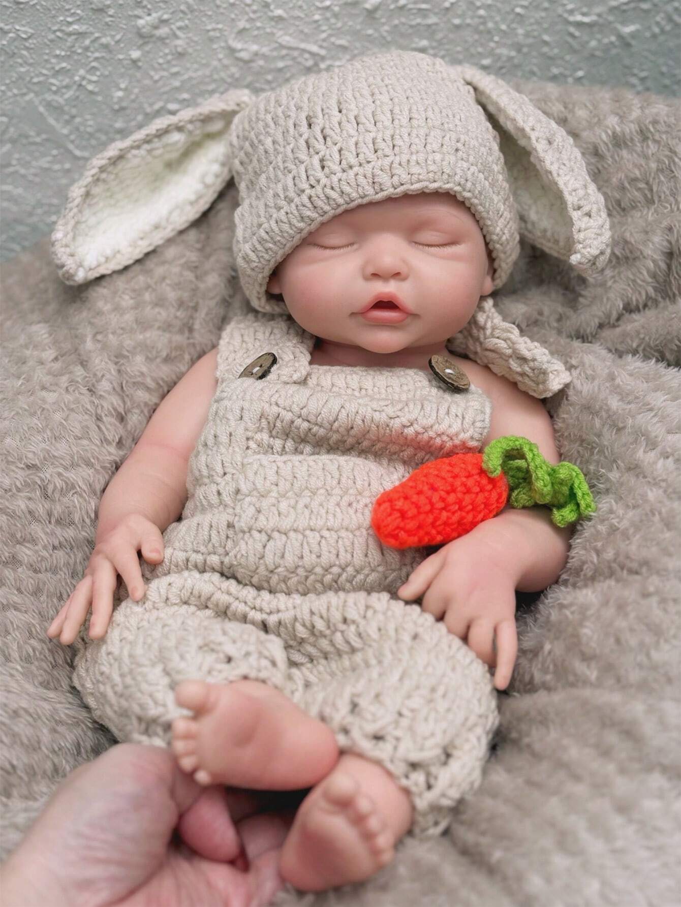 17 Inch Reborn Doll Adorable Full Body Silicone Girl Realistic Handmade ...