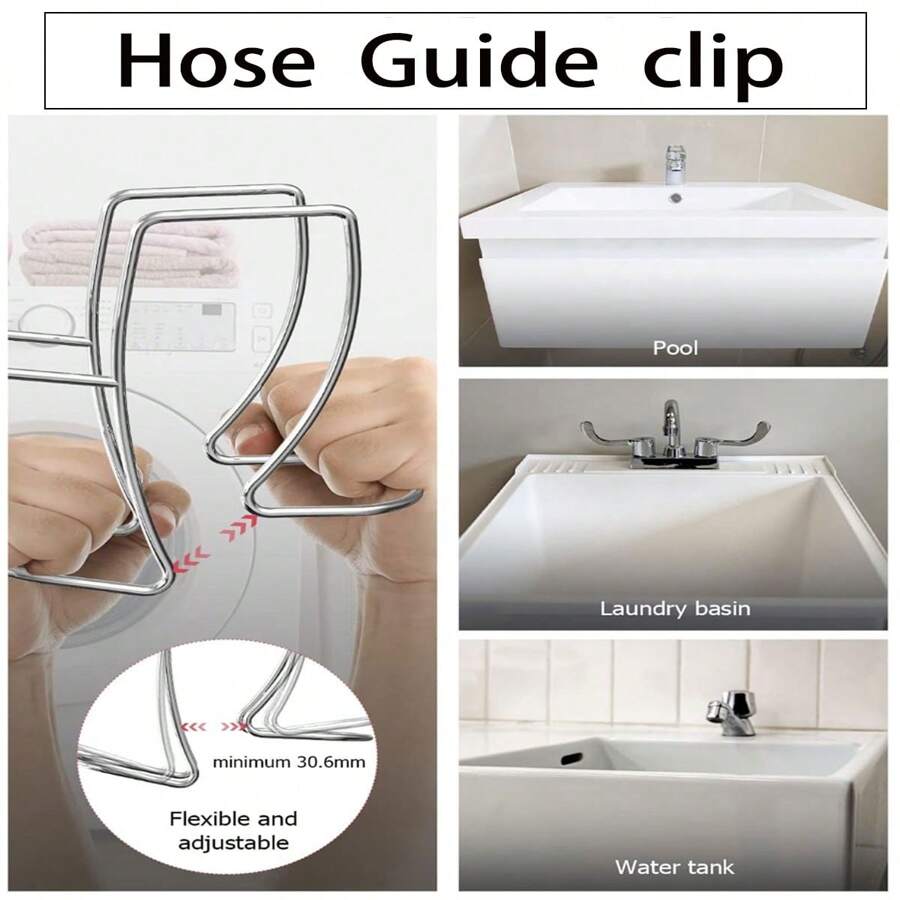 304 Stainless Steel Washing Machine Drainage Pipe Support Bracket, Easy ...