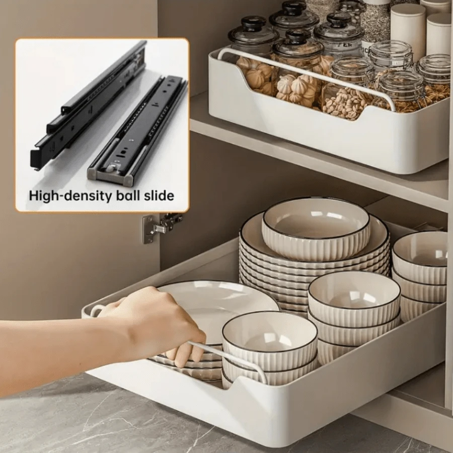 A-TGTGA Pull-Out Cabinet Organizer For Dishes Jars | SHEIN USA