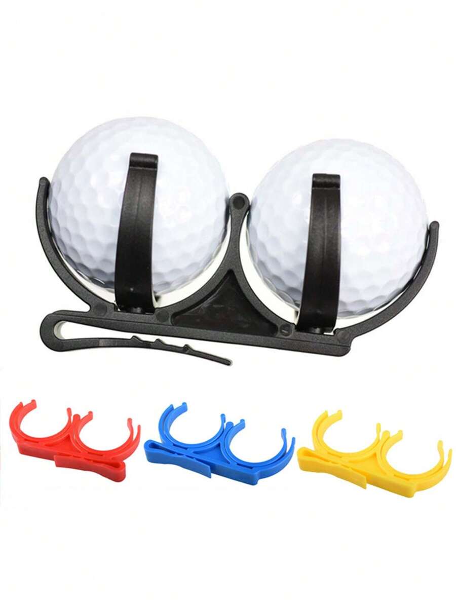 1pc Golf Ball Clip, Rotatable Foldable Dual Ball Holder Clip - Multi ...