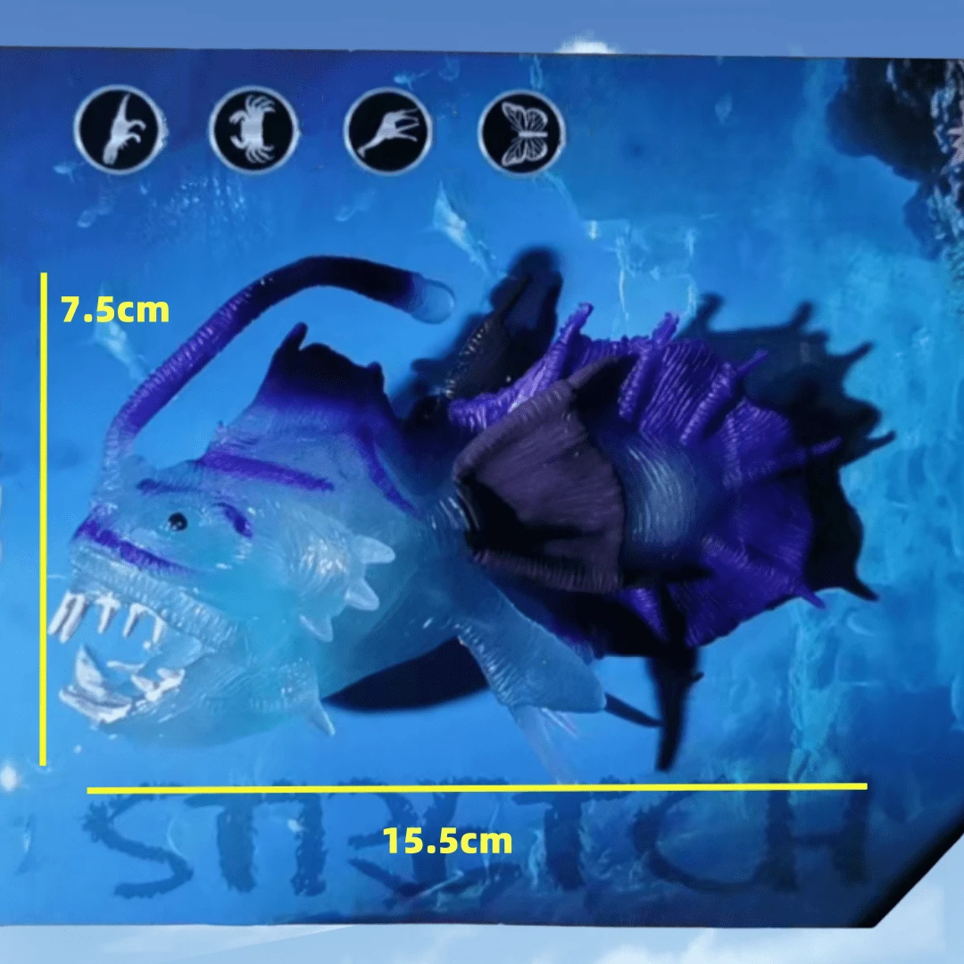 1 Pc Kinds Of Sea Animals Soft Toy Stress Relief Decompression Glow In ...