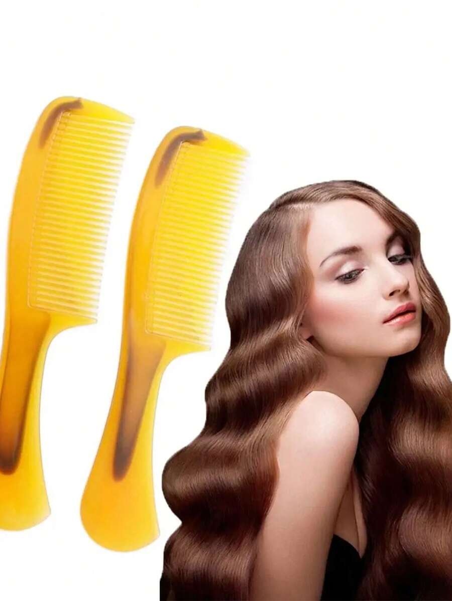 20 Peças Pente Dobrável com Costela Constante, Pente de Chifre Fácil de ...