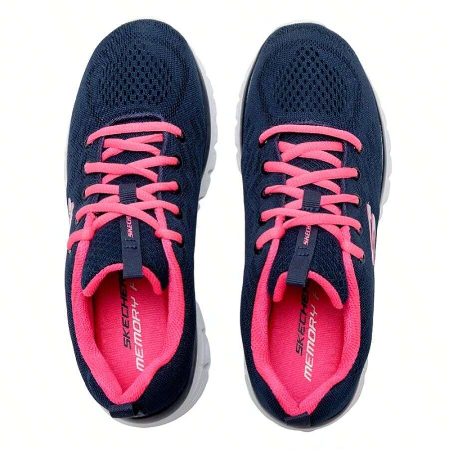 Skechers Women's Lace-Up Casual Running Shoes, Lightweight Breathable ...