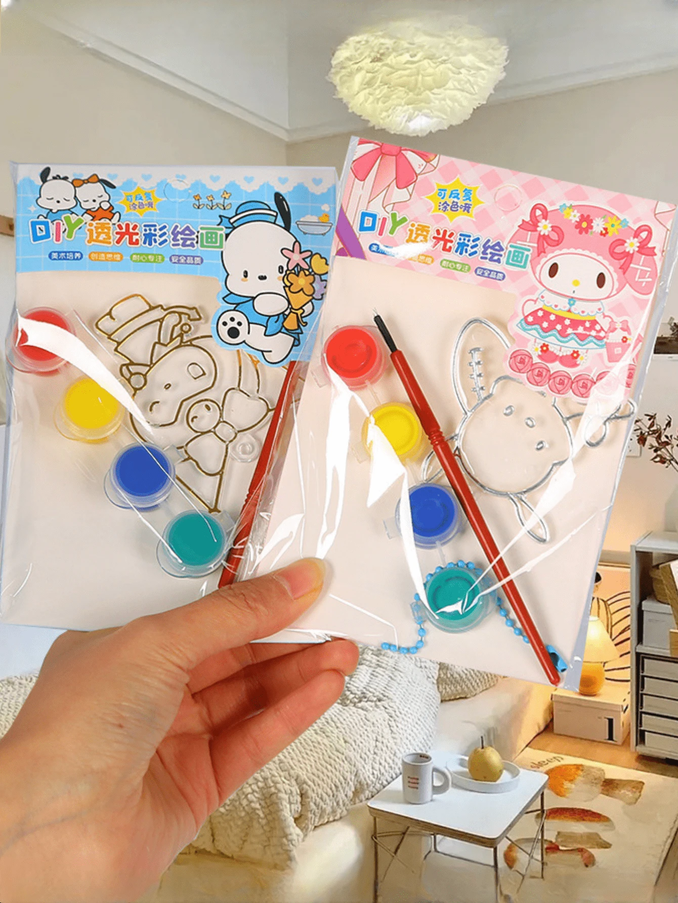 Sanrio Sanrio DIY Glow-In-The-Dark Coloring Craft Painting Kit For ...