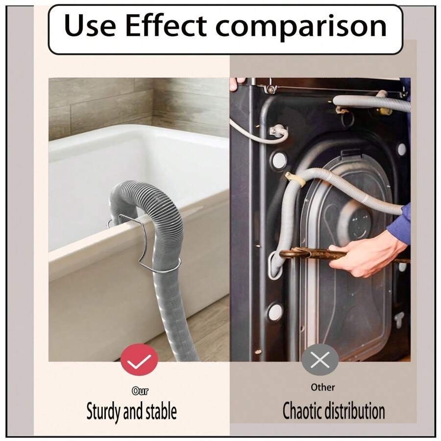 304 Stainless Steel Washing Machine Drainage Pipe Support Bracket, Easy ...