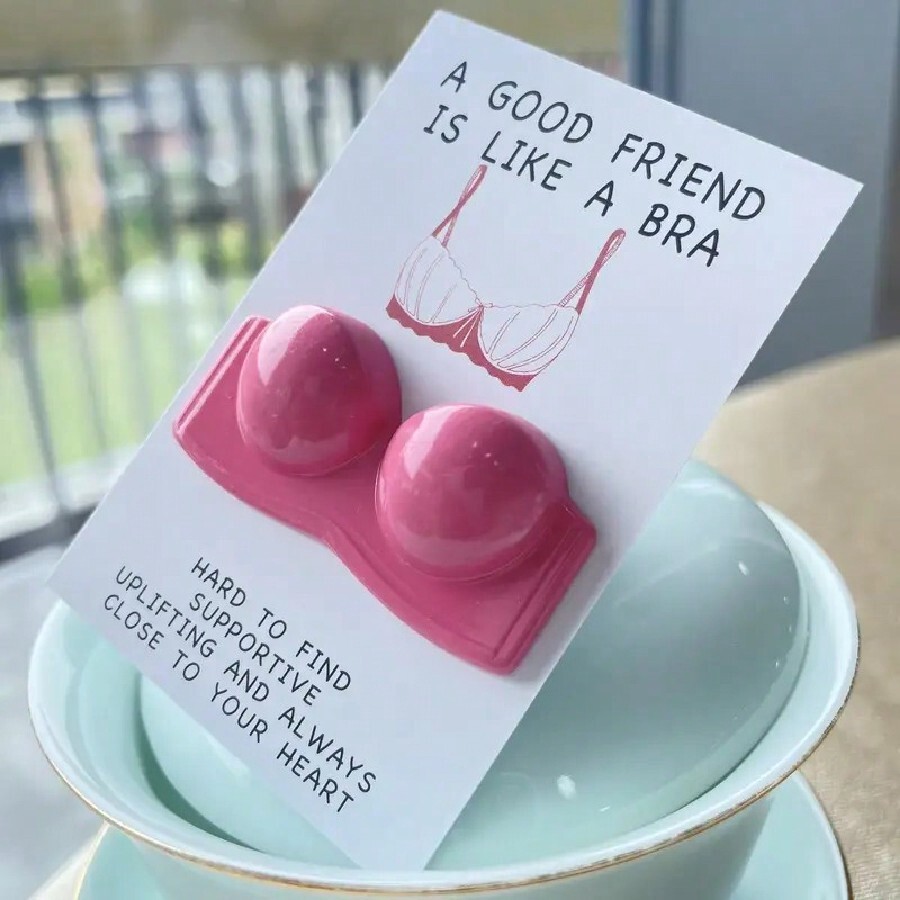 1 Pc Uplifting Encouragement Card: A Good Friend Is Like A Bra ...