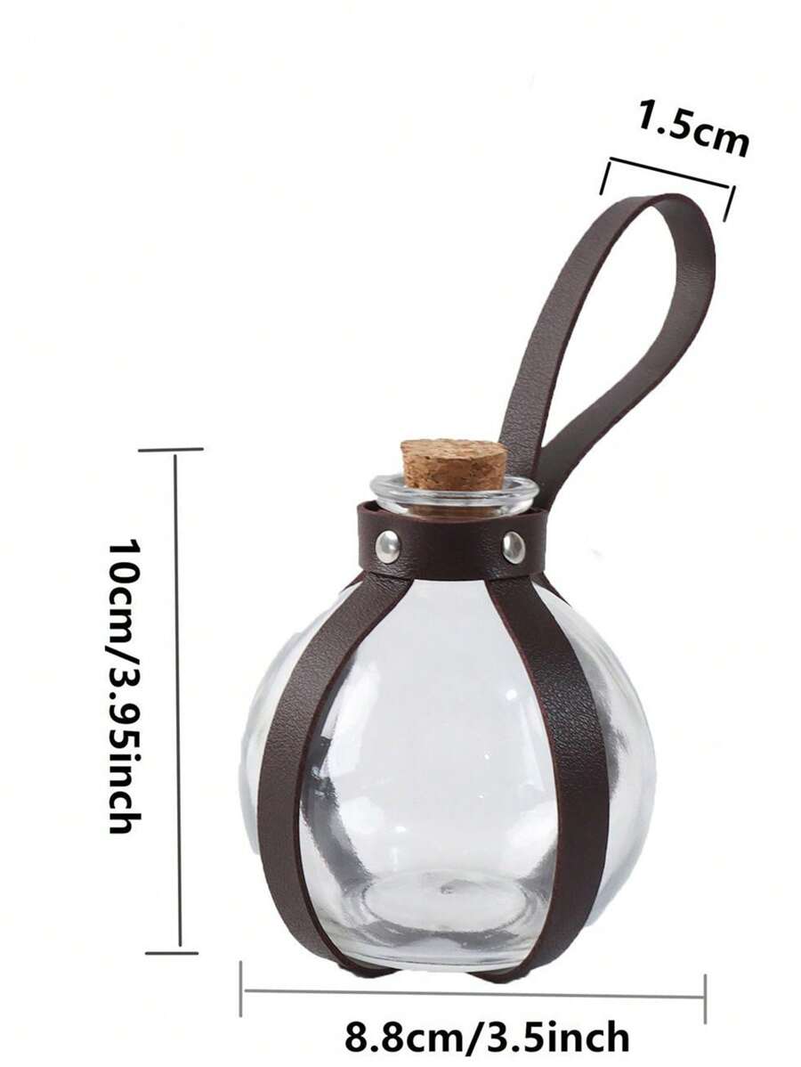 Magic Potion Bottle - Wizard Potions Glass Holder With 3 Cork Stopper ...