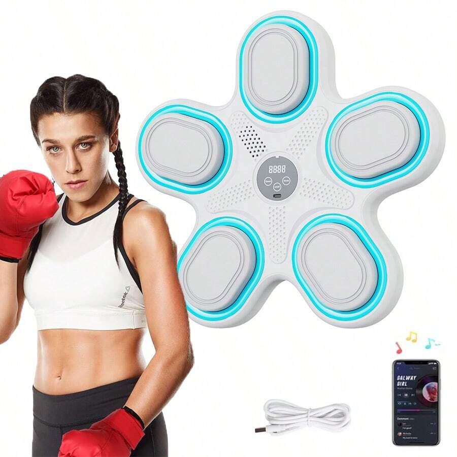 Wall-Mounted Electronic Boxing Machine, Portable Smart Bluetooth LED ...
