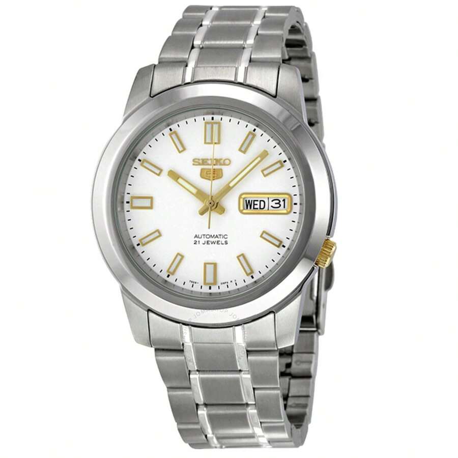 Seiko Men's Classic Silver Automatic Watch SNKK07 | SHEIN USA