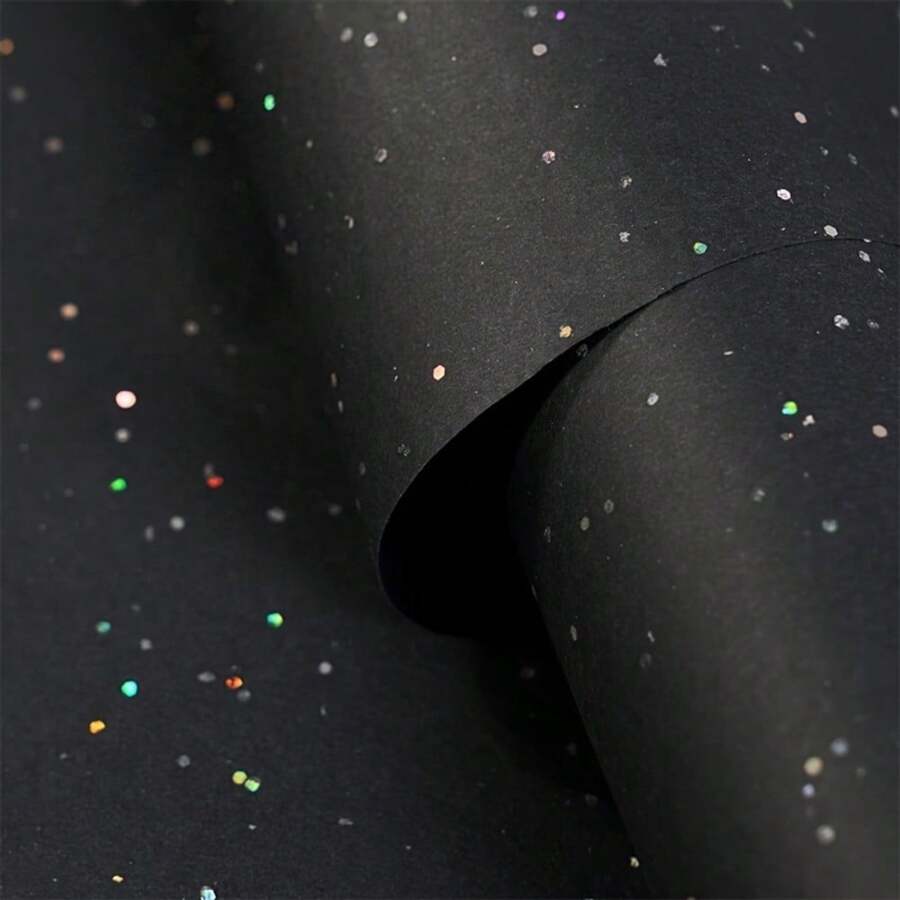 40 Sheets Black Glitter Tissue Paper For Gift Bags Packaging Art Tissue ...
