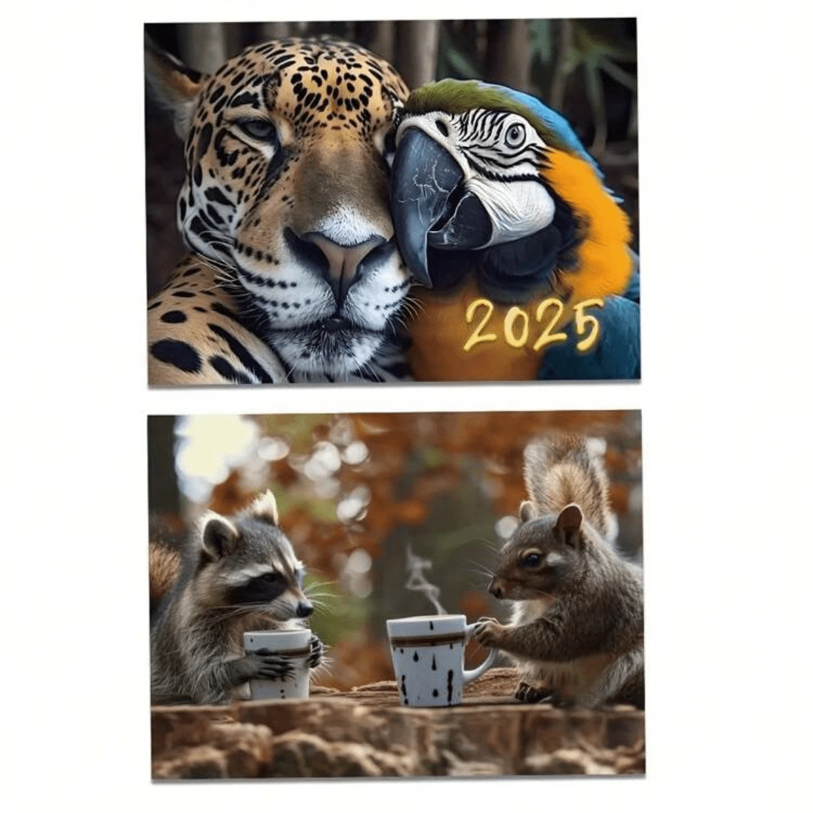 Funny 2025 Wall Calendar 2025 Animal Theme Wall Calendar Planner ...