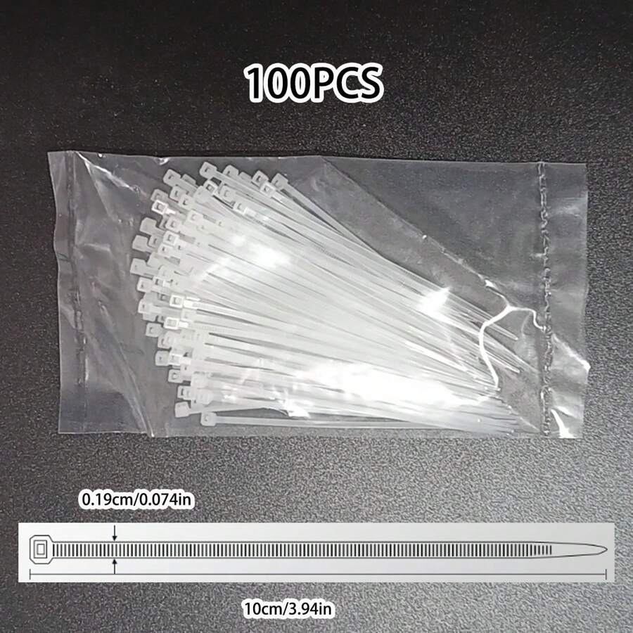 Self-Locking Plastic Cable Ties Binding Straps Fasteners Lashing Strap ...