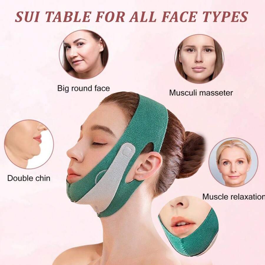 Women Slim Lift Up Mask V Face Line Belt Anti Wrinkle Strap Band Facial ...