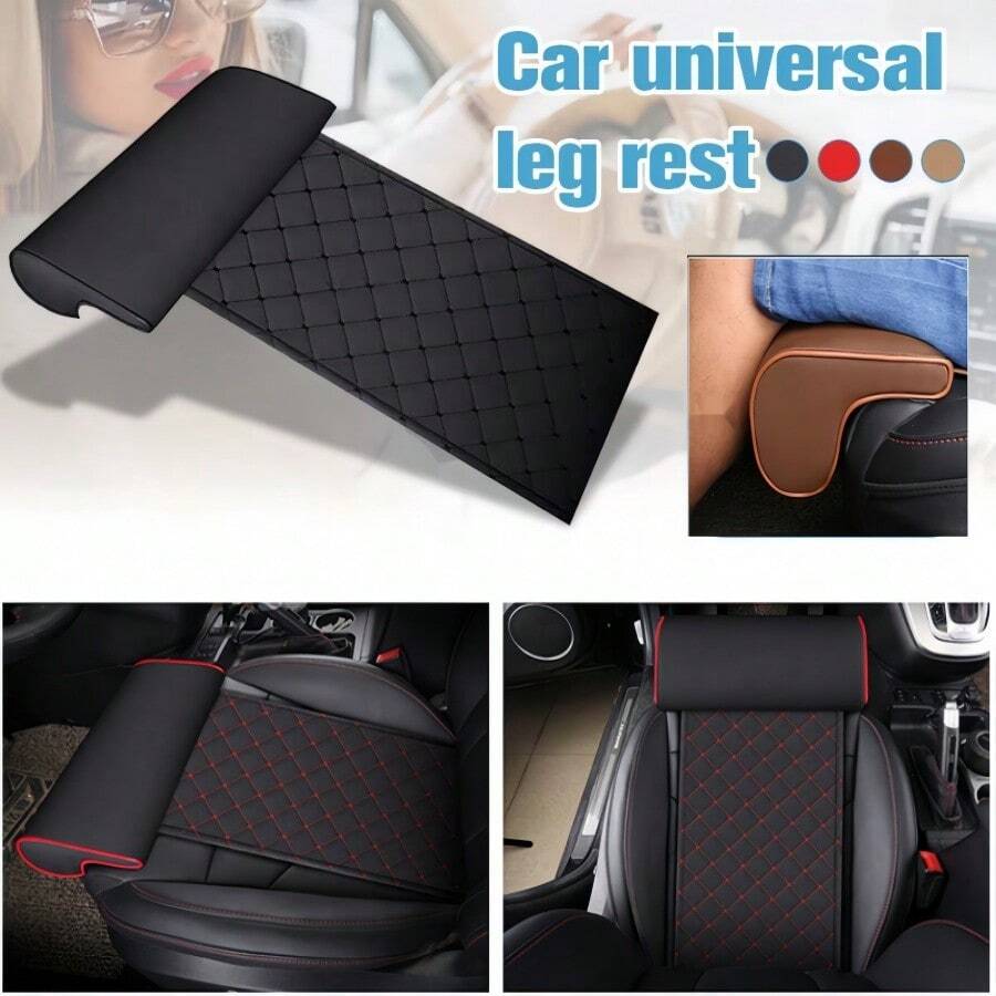 Car Seat Extension Cushion, PU Leather Leg Support Bolster, Car Seat ...