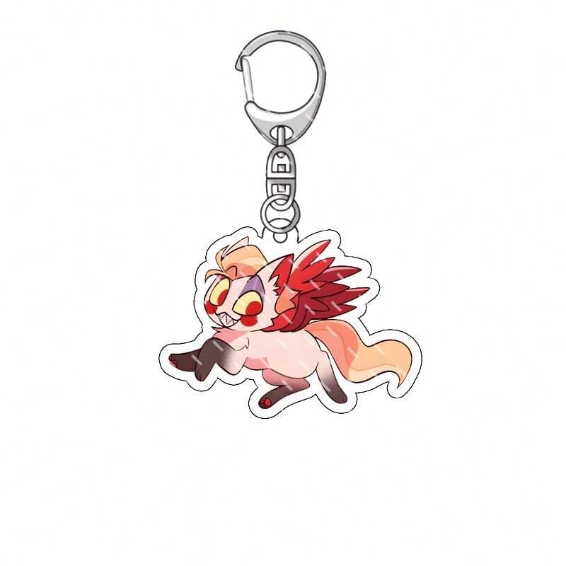 1pc Anime Charlie Morningstar Pendant Cartoon Cute Acrylic Keychain ...