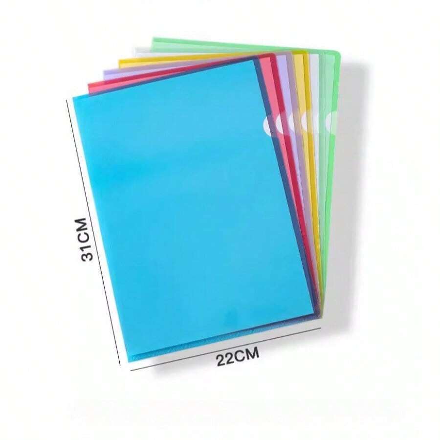 12-Piece Student Test Paper Folder File Bag File Sleeve Single Clip ...