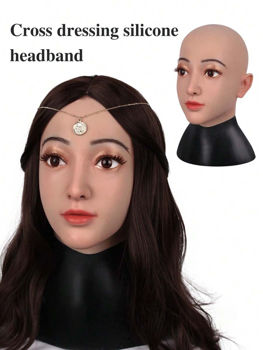 Silicone Realistic Head Mask,Lifelike Beautiful Woman- Claire Face Mask ...