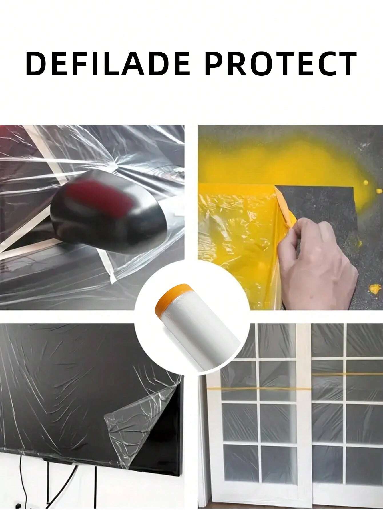 One-Time Use Furniture Dust Cover Film & Paper Protective Covers, No ...