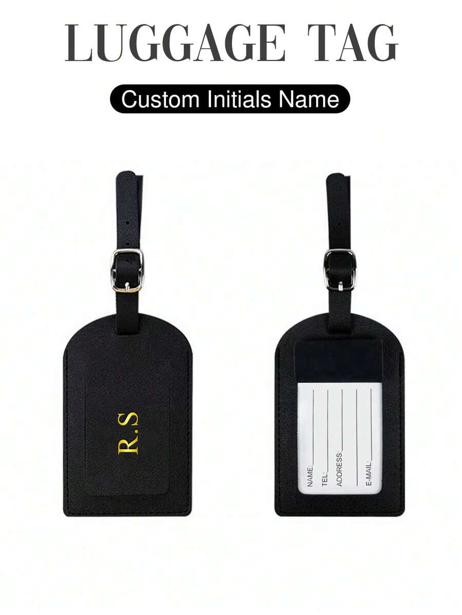 Personalized Customized Initials Name 3D Engraved Golden Hot Stamping ...