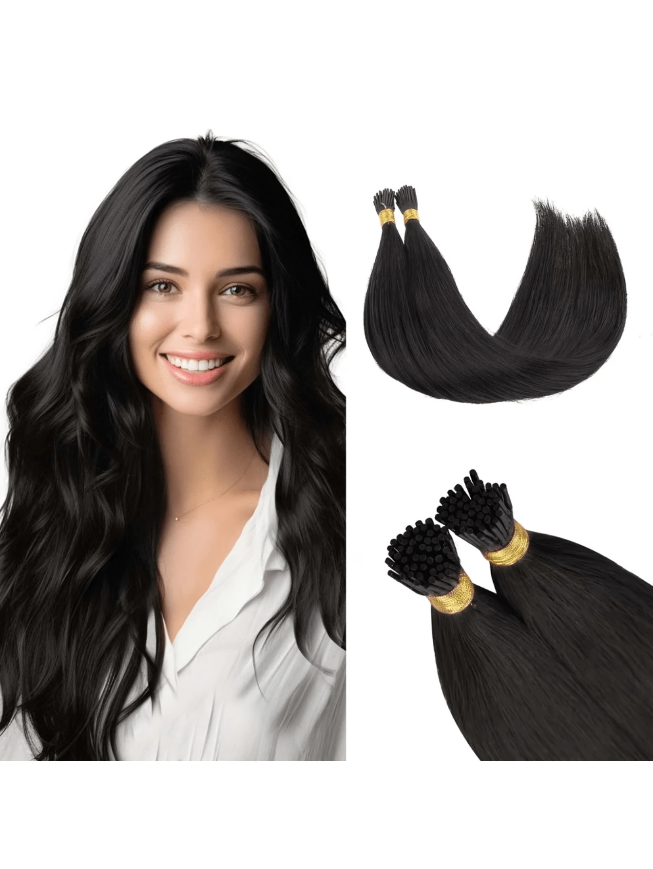 I Tip Human Hair Extensions Keratin Natural Hair Extension I Tip Hair