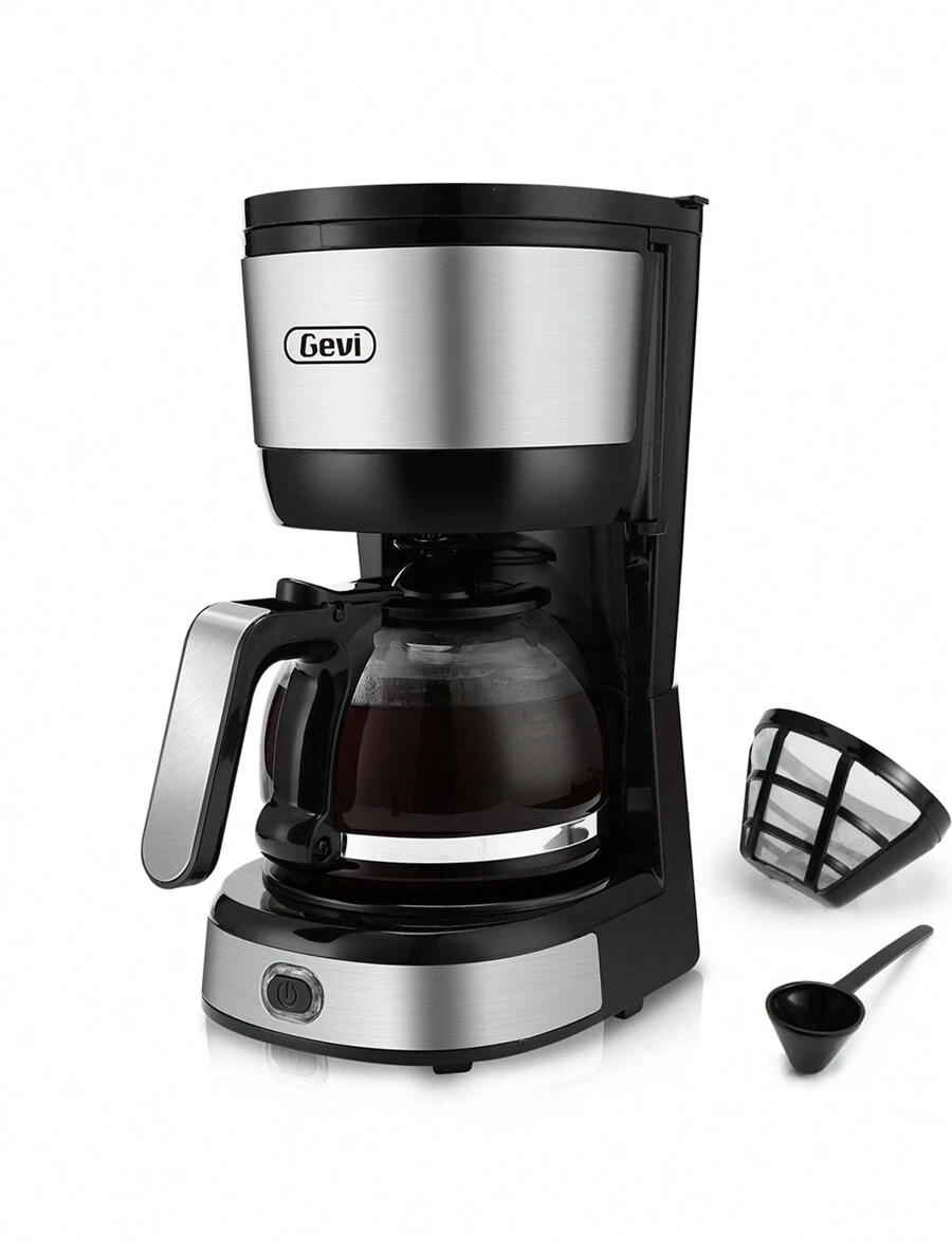 Cafetera Gevi de 4 tazas con apagado automático, cafetera de goteo ...
