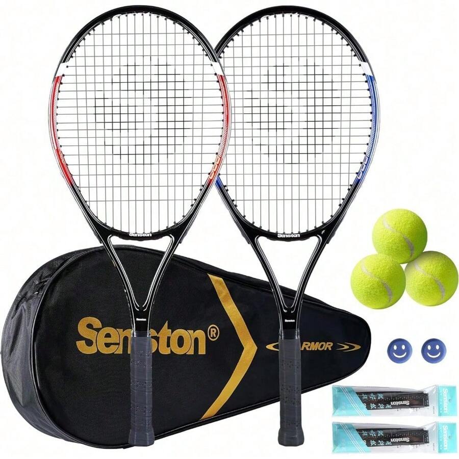 Senston Tennis Rackets For Adults 27 Inch Tennis Racquets - 2 Player ...