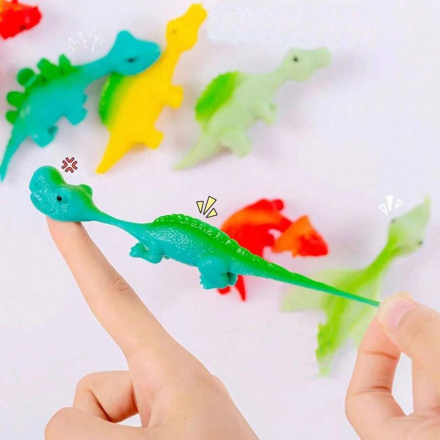 10 Randomly Sent Catapult Cartoon Dinosaur Finger Launching Animal New ...