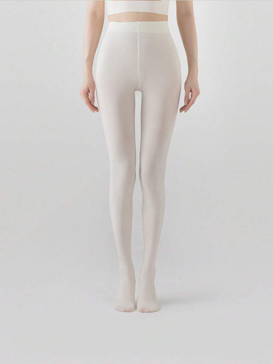 1 Pair Women's Solid Color Tights 80D, Soft Opaque Microfiber Tights ...