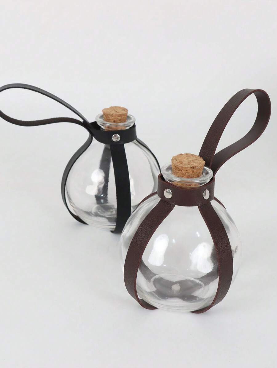 Magic Potion Bottle - Wizard Potions Glass Holder With 3 Cork Stopper ...