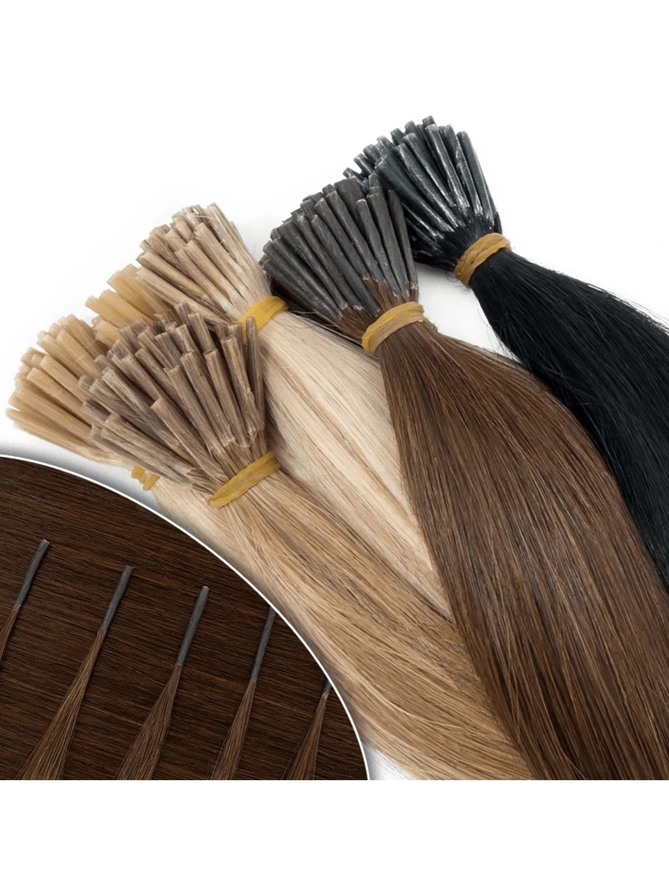 I Tip Human Hair Extensions Keratin Natural Hair Extension I Tip Hair ...