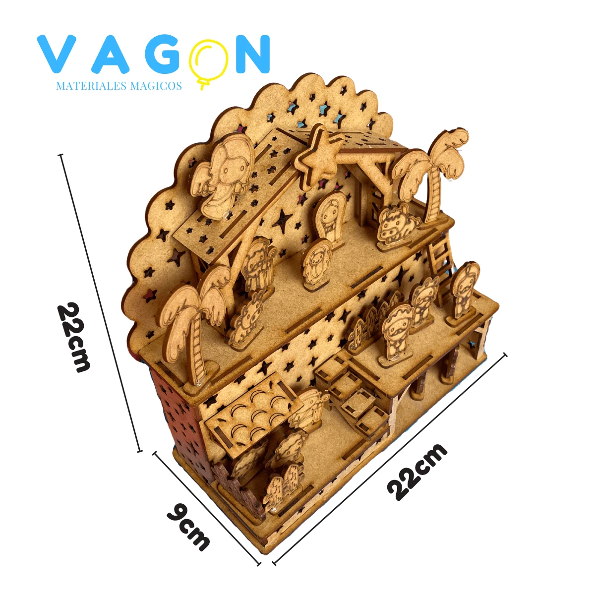 Handmade Christmas Nativity Scene Animal Manger MDF | SHEIN USA