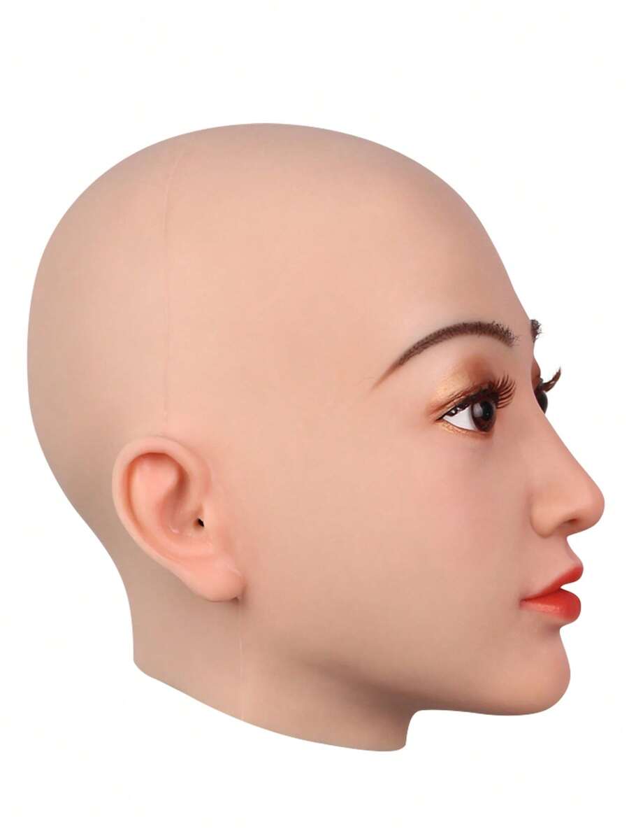 Silicone Realistic Head Mask,Lifelike Beautiful Woman- Claire Face Mask ...