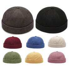 Men Solid Docker Hat | SHEIN USA