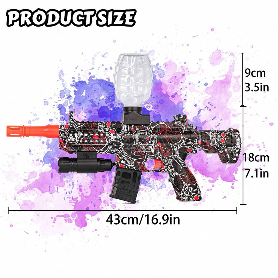 Electric Gel Ball Blaster, Rechargeable Gel Ball Splatter Toy With A ...