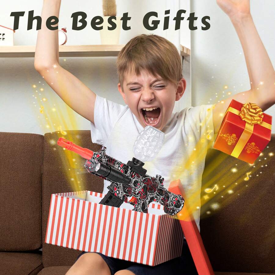 Electric Gel Ball Blaster, Rechargeable Gel Ball Splatter Toy With A ...