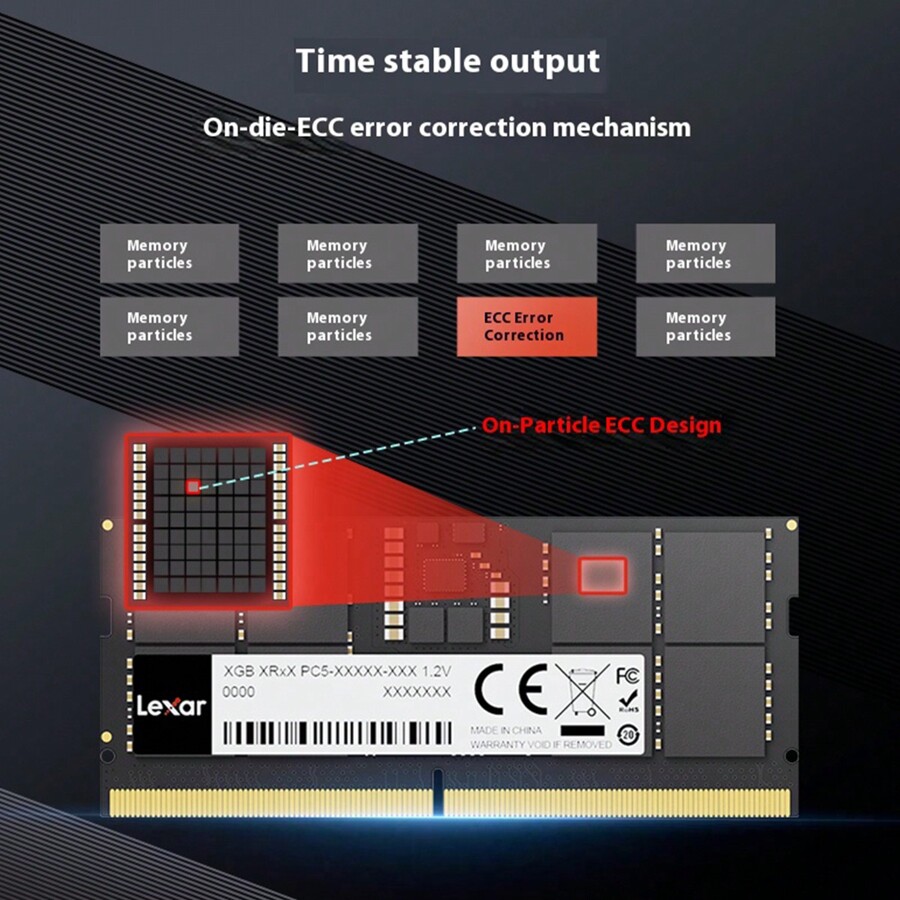 แรม DDR5 สำหรับโน้ตบุ๊ค Lexar อย่างเป็นทางการ 5600MHz 16GB หน่วยความจำ ...