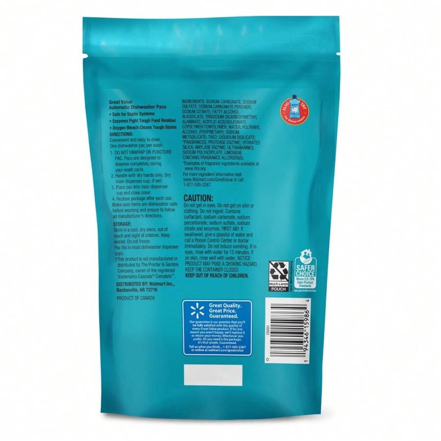 Automatic Dishwasher Detergent Pods, Base Clean, Fresh Scent, 27 Count ...