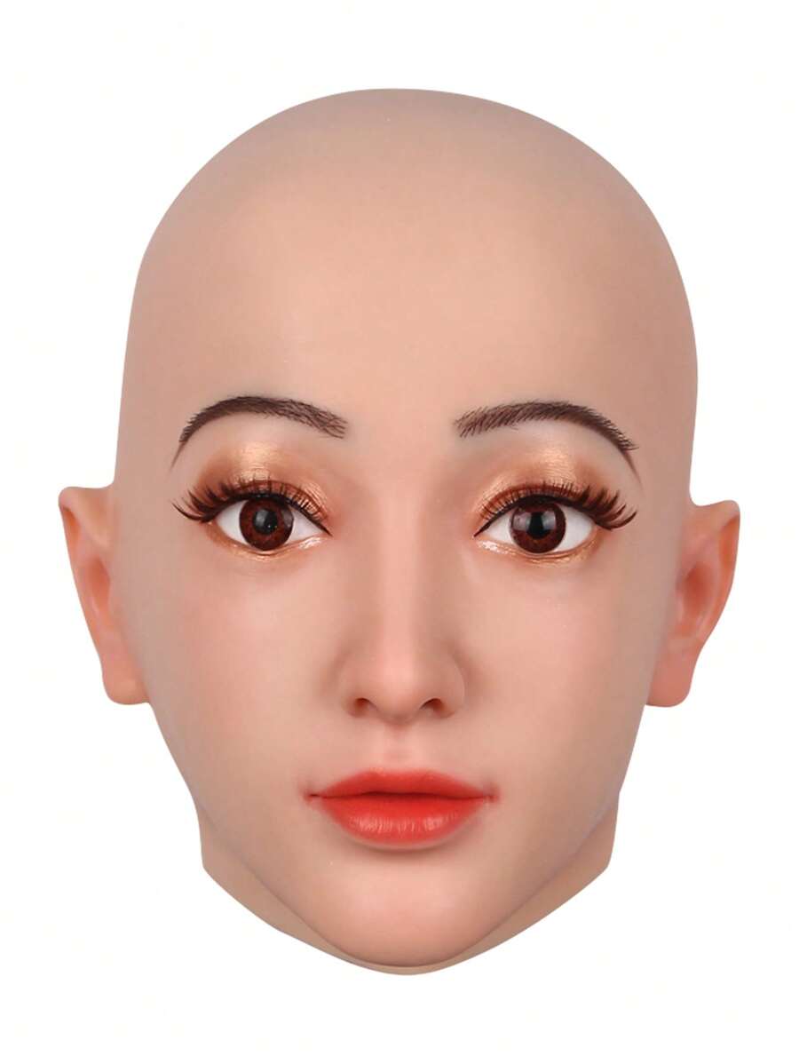 Silicone Realistic Head Mask,Lifelike Beautiful Woman- Claire Face Mask ...