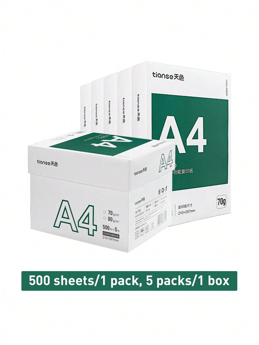 2500 vellen A4 wit papier, A4 printpapier, kantoor school tekenpapier, handgemaakt decoratief ...