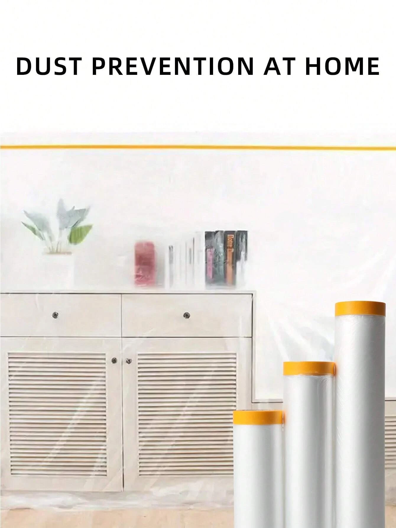 One-Time Use Furniture Dust Cover Film & Paper Protective Covers, No ...