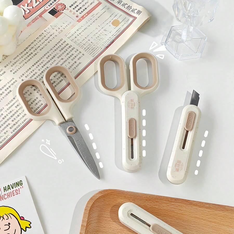 Office Scissors, Utility Knives, Two-In-One, Multi-Functional, Home ...