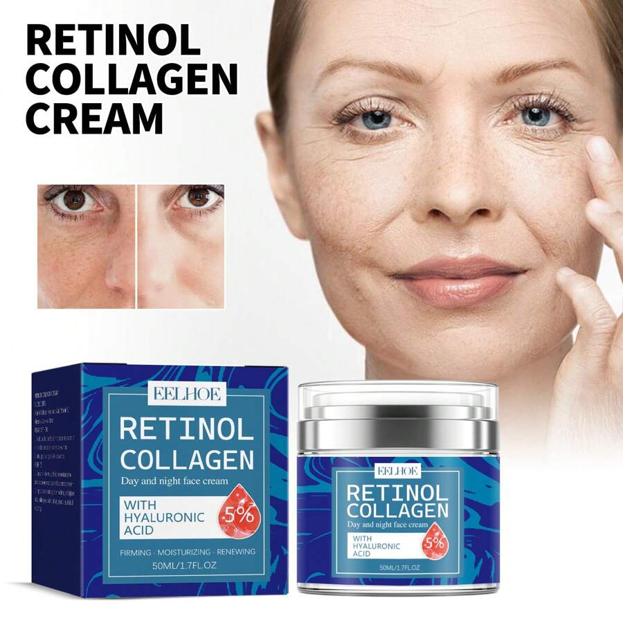 Retinol Collagen Cream, Retinol Anti-Ageing Night Cream, Retinol ...