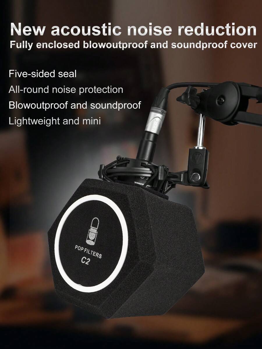 G-MARK Filtre anti-pop de microphone de studio professionnel, bouclier ...