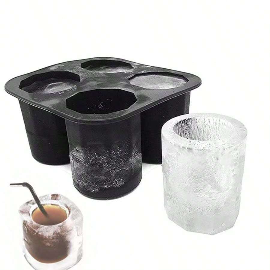 Square 4 Ice Cups Ice Tray Ice Cup Mold Summer DIY Ice Modeling Ice ...