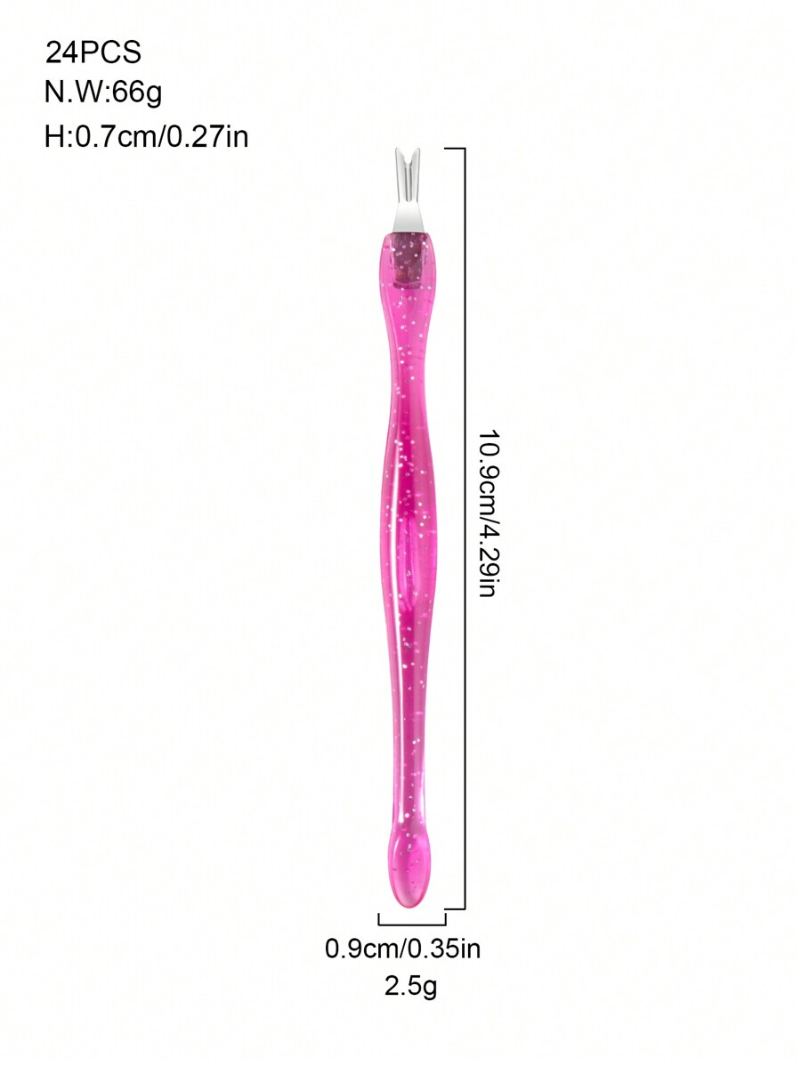 24pcs Disposable Nail Cuticle Remover Kit Cuticle Nipper Nail Pusher Nail Clipper Foot File