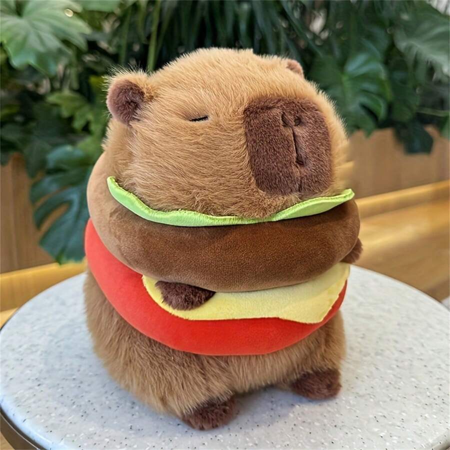 A Hamburger Flavored Capybara Plush Toy: The Best Gift - Capybara Plush ...