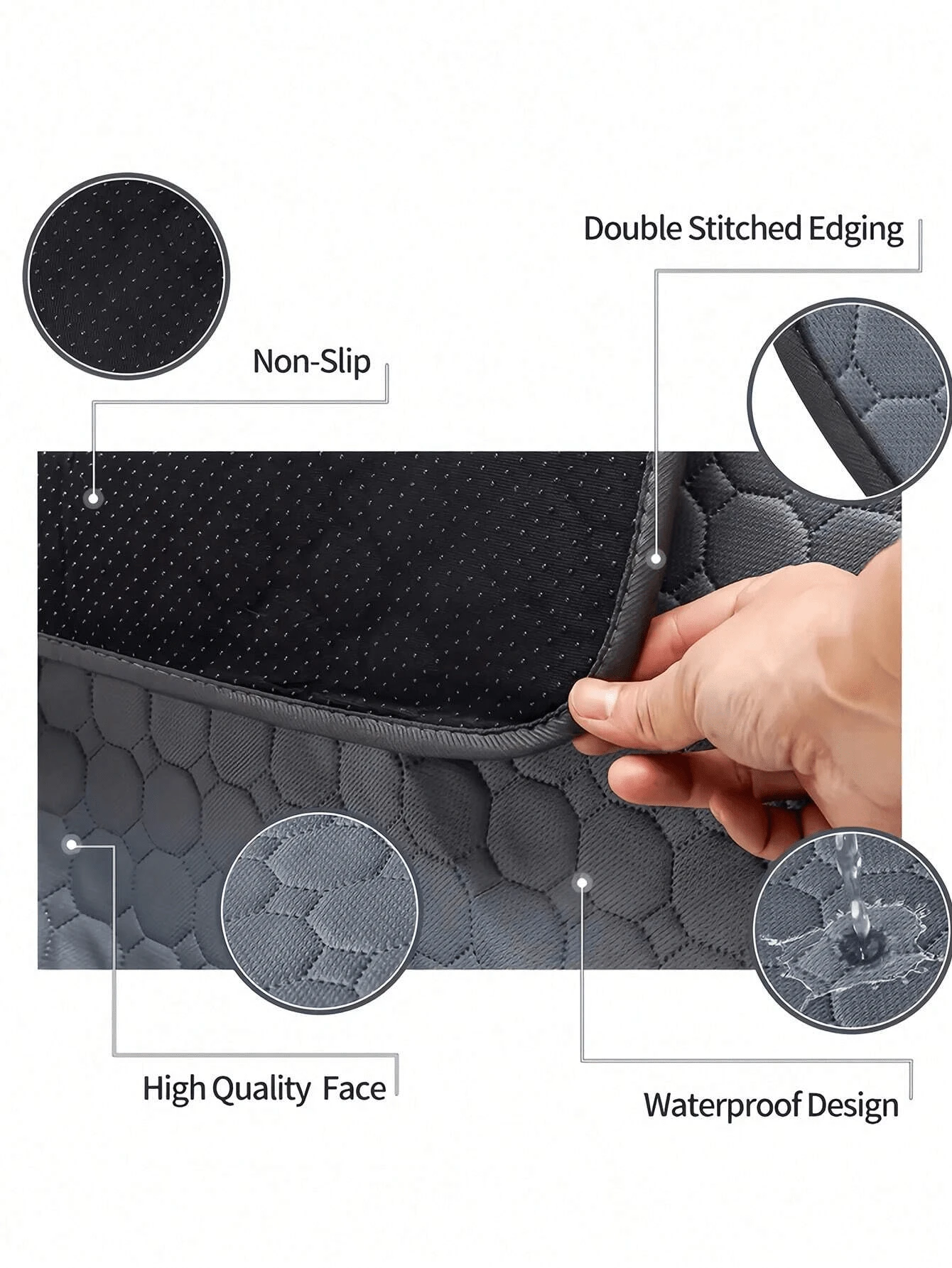 Washable And Reusable Pet Placemats Urine Pads - 4-Layer Waterproof ...